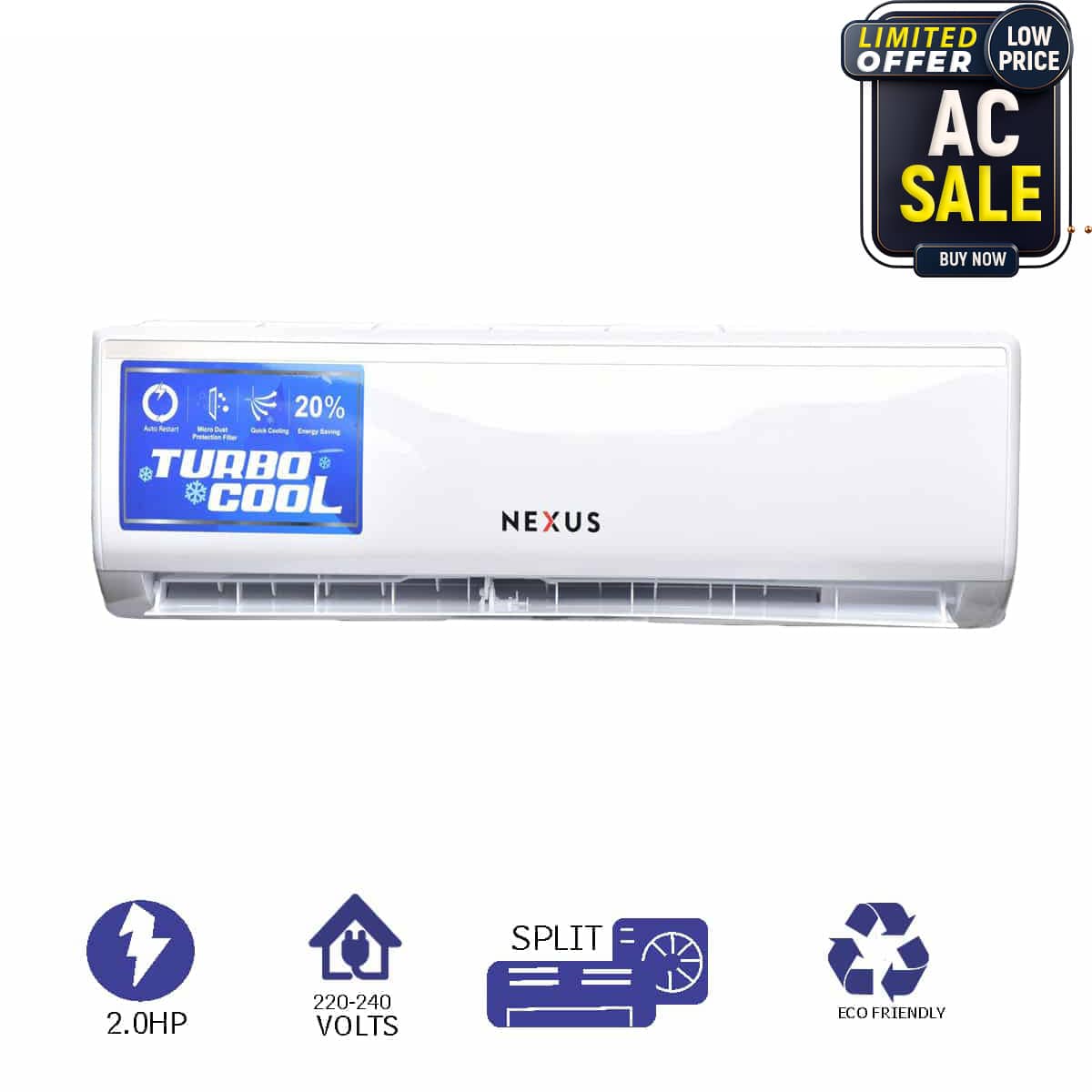 Roch 2.5HP R410 Inverter Split Air Conditioner – ghana-ac.com